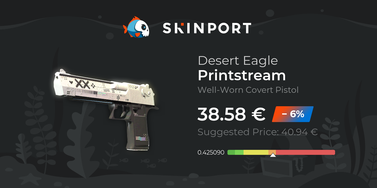 Desert Eagle | Printstream (Well-Worn) - Counter-Strike 2 - Skinport