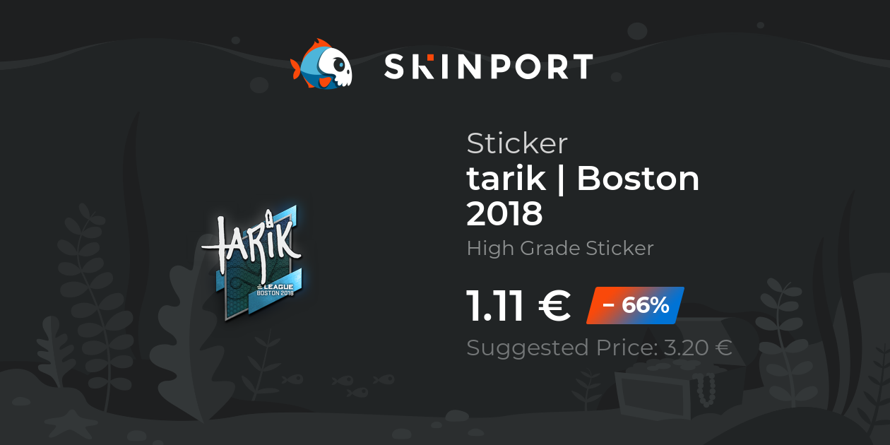 Sticker | tarik | Boston 2018 - Counter-Strike 2 - Skinport