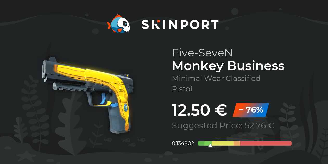 Five-SeveN | Monkey Business (Minimal Wear) - Counter-Strike 2 - Skinport