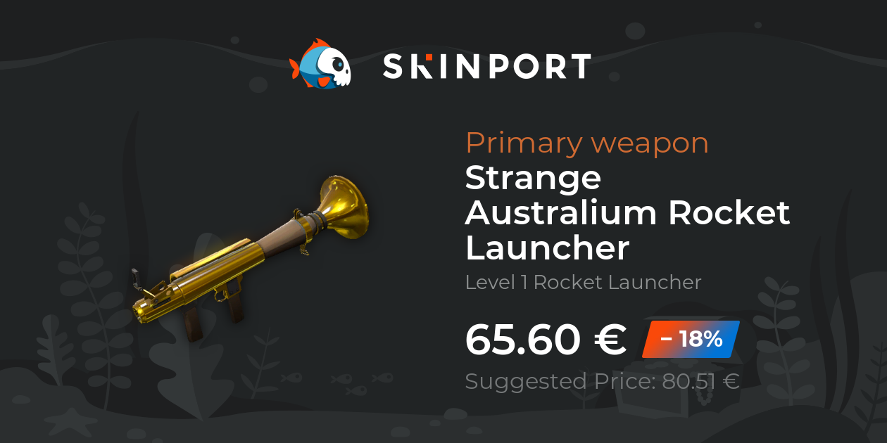 Strange Australium Rocket Launcher - Team Fortress 2 - Skinport