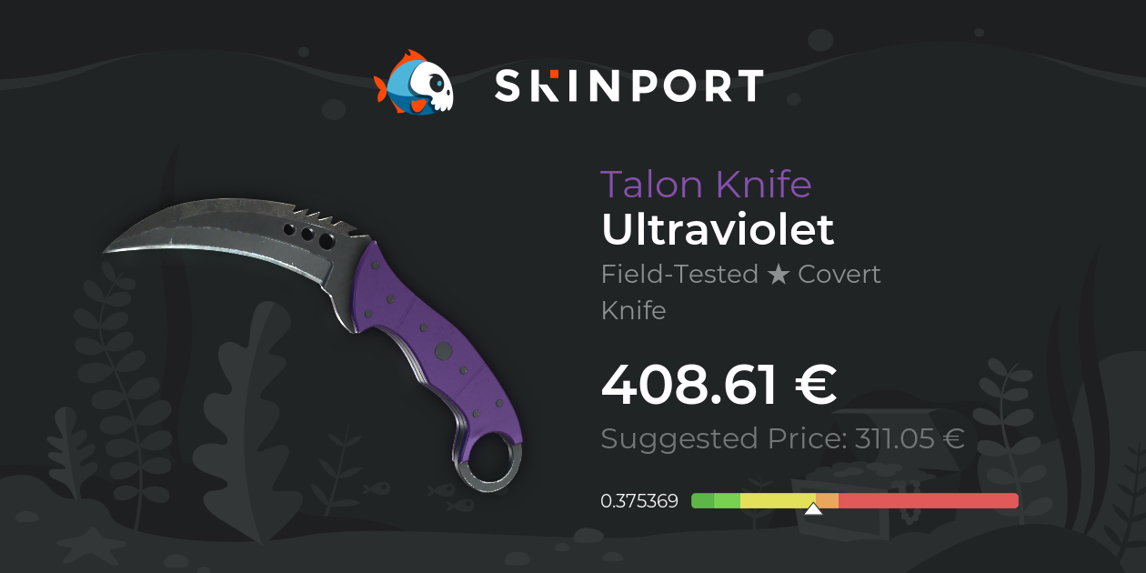 Talon Knife | Ultraviolet (Field-Tested) - Counter-Strike 2 - Skinport