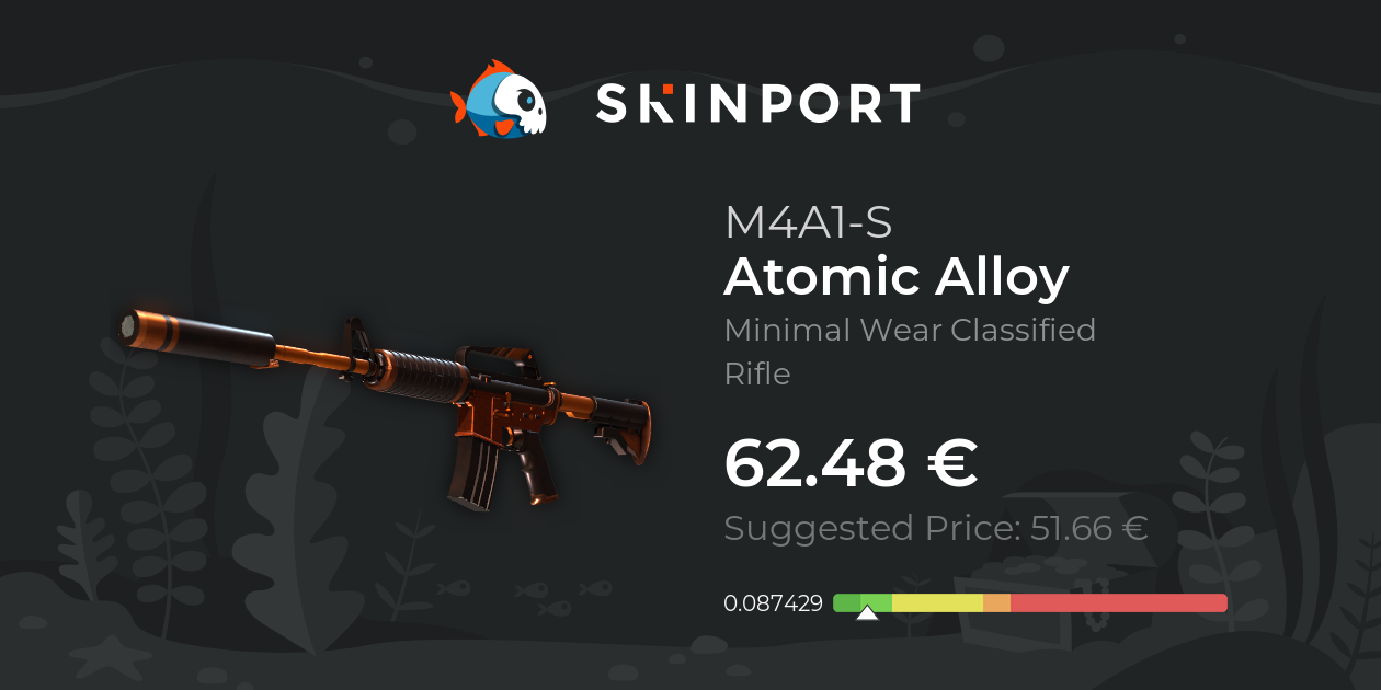 M4A1-S | Atomic Alloy (Minimal Wear) - Counter-Strike 2 - Skinport