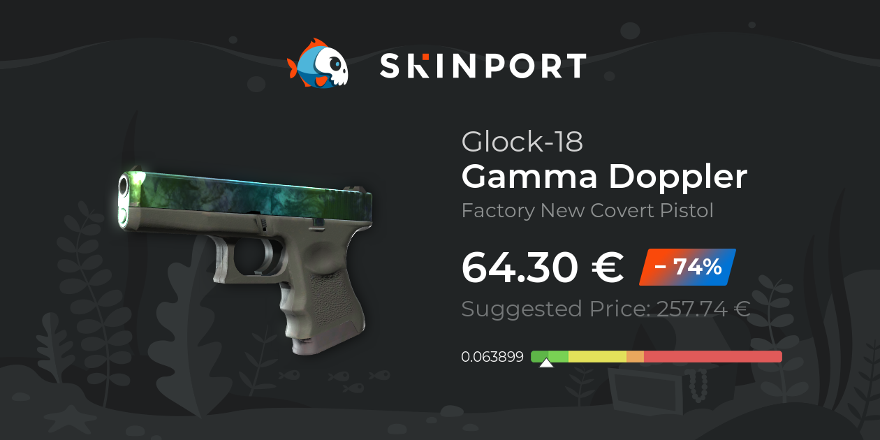 Glock-18 | Gamma Doppler (Factory New) - Counter-Strike 2 - Skinport