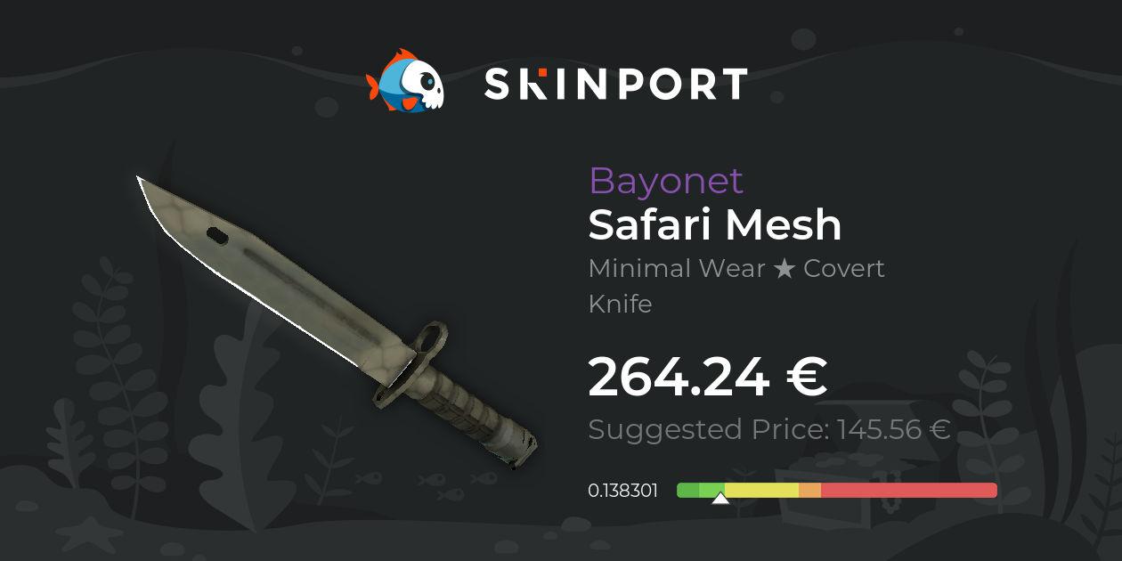 Bayonet | Safari Mesh (Minimal Wear) - CS:GO - Skinport