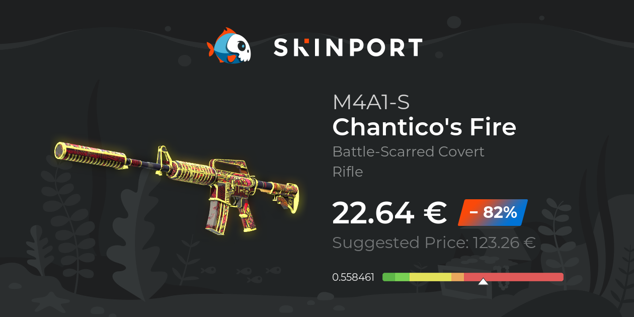 M4A1-S | Chantico's Fire (Battle-Scarred) - Counter-Strike 2 - Skinport