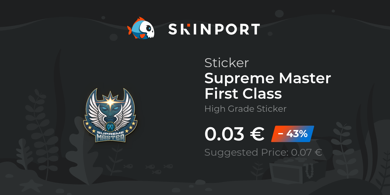 Sticker | Supreme Master First Class - CS:GO - Skinport