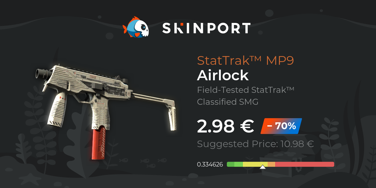 StatTrak™ MP9 | Airlock (Field-Tested) - Counter-Strike 2 - Skinport