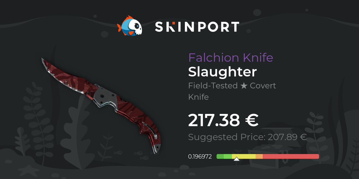 Falchion Knife | Slaughter (Field-Tested) - CS:GO - Skinport