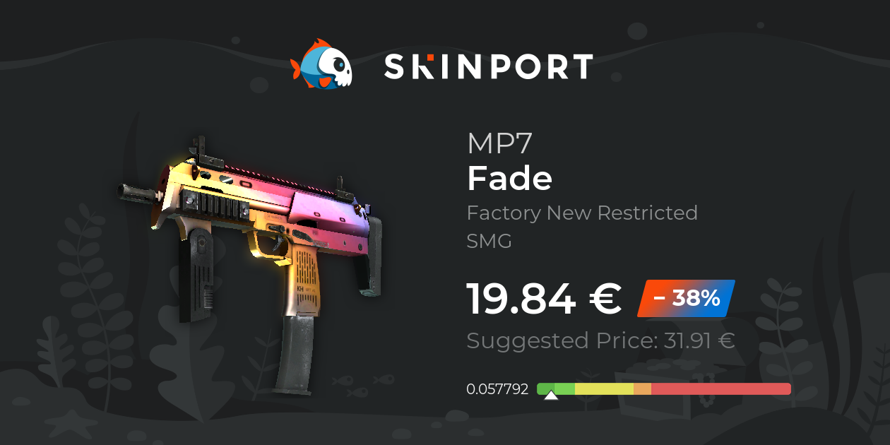 MP7 | Fade (Factory New) - Counter-Strike 2 - Skinport