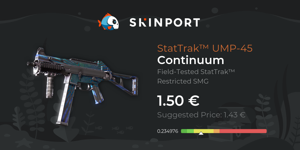 StatTrak™ UMP-45 | Continuum (Field-Tested) - Counter-Strike 2 - Skinport