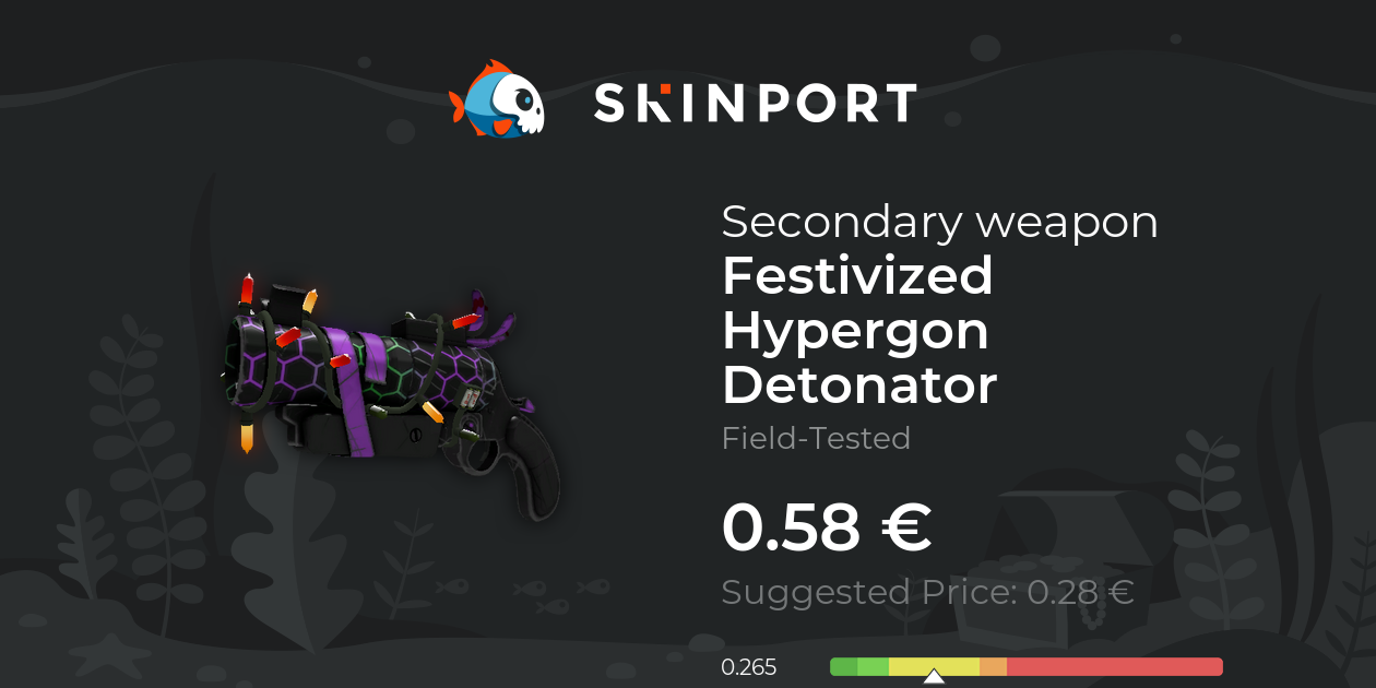Festivized Hypergon Detonator (Field-Tested) - Team Fortress 2 - Skinport