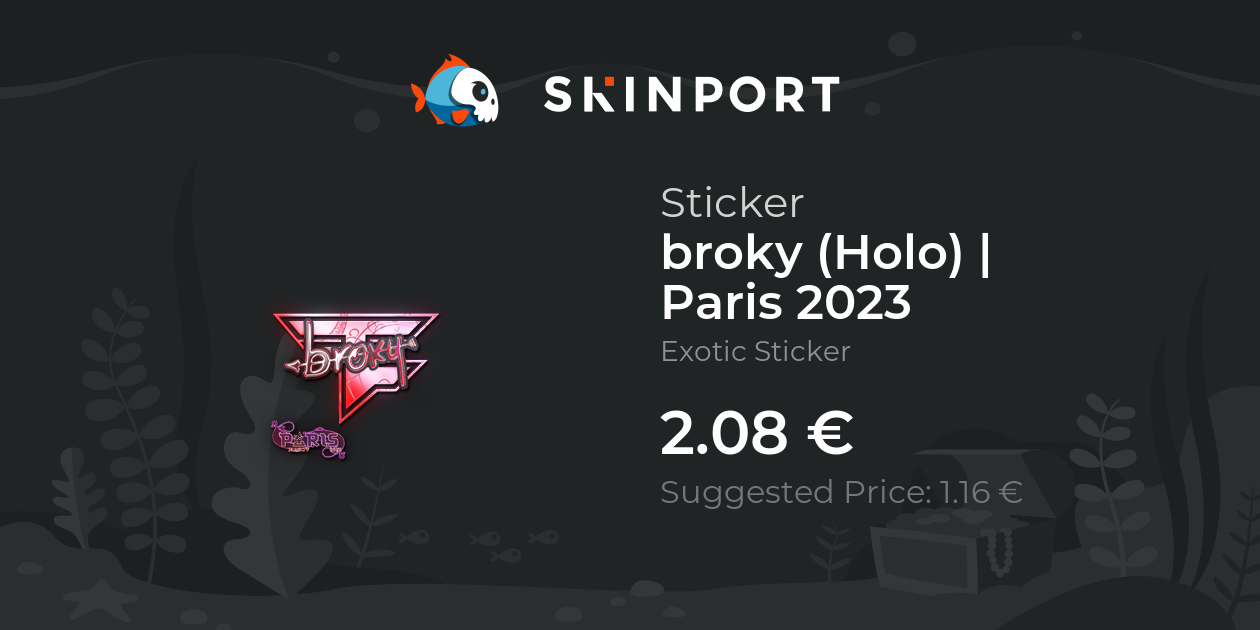 Sticker | broky (Holo) | Paris 2023 - Counter-Strike 2 - Skinport