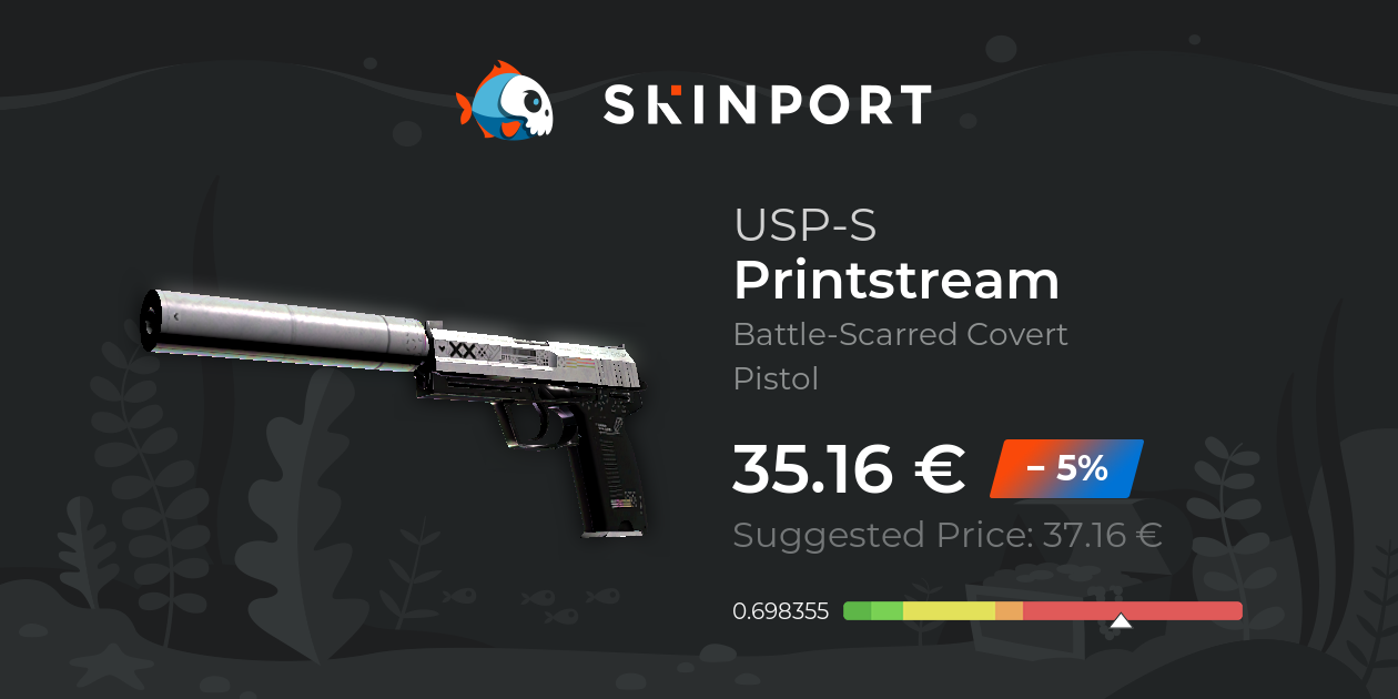 USP-S | Printstream (Battle-Scarred) - Counter-Strike 2 - Skinport