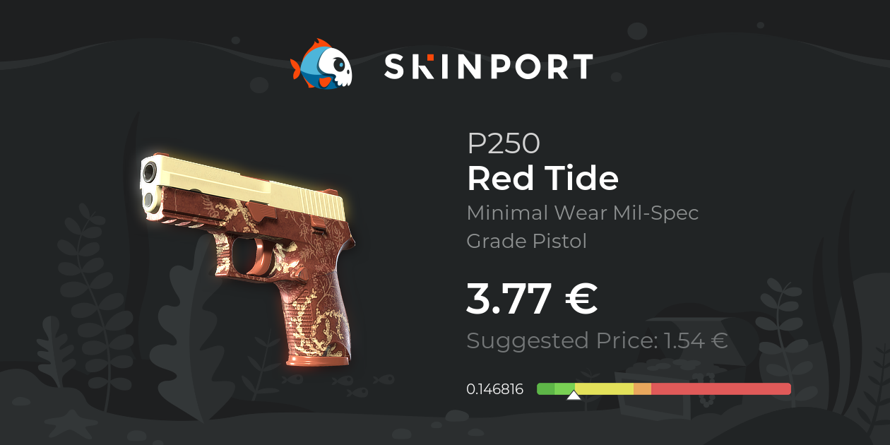 P250 | Red Tide (Немного поношенное) - Counter-Strike 2 - Skinport