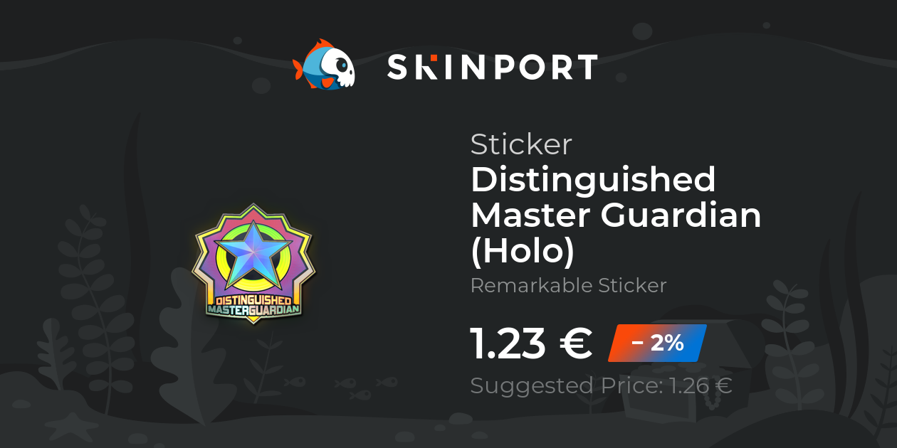 Sticker | Distinguished Master Guardian (Holo) - CS:GO - Skinport