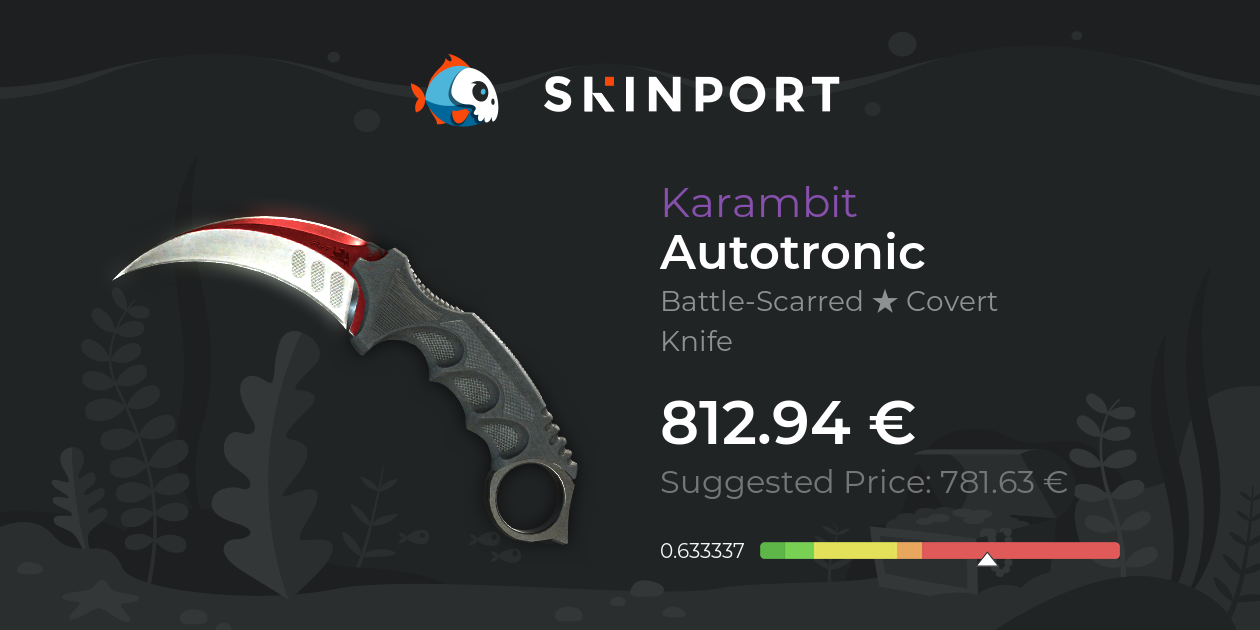 Karambit | Autotronic (Battle-Scarred) - Counter-Strike 2 - Skinport