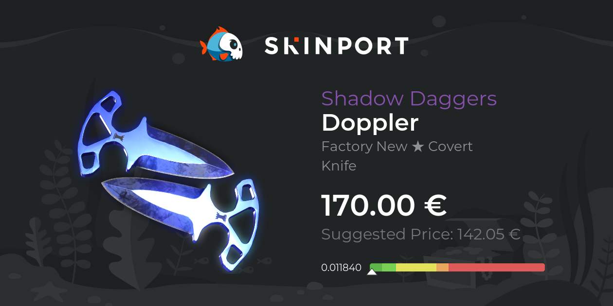 Shadow Daggers | Doppler (Factory New) - Counter-Strike 2 - Skinport