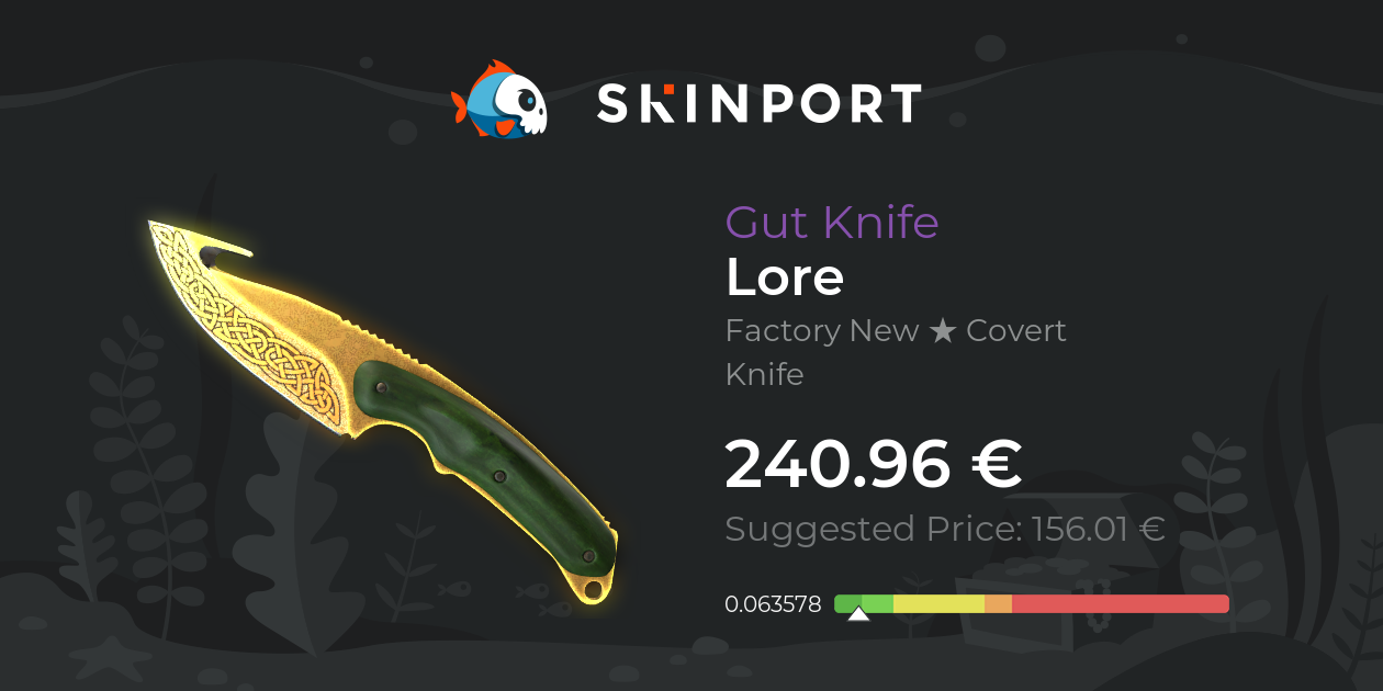 Gut Knife | Lore (Factory New) - Counter-Strike 2 - Skinport