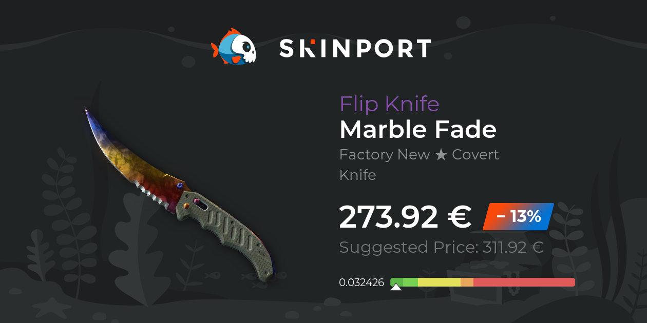 Flip Knife | Marble Fade (Factory New) - Counter-Strike 2 - Skinport