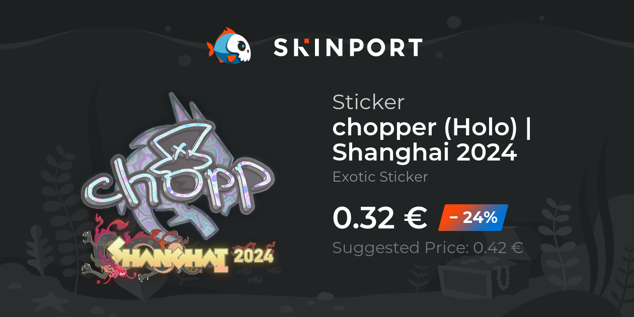 Наклейка | chopper (голографическая) | Шанхай-2024 - Counter-Strike 2 - Skinport