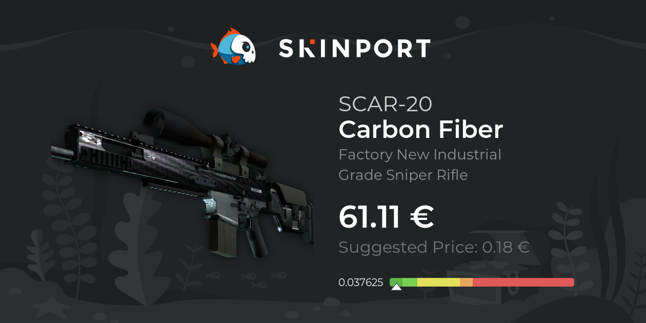 SCAR-20 | Carbon Fiber (Factory New) - Counter-Strike 2 - Skinport