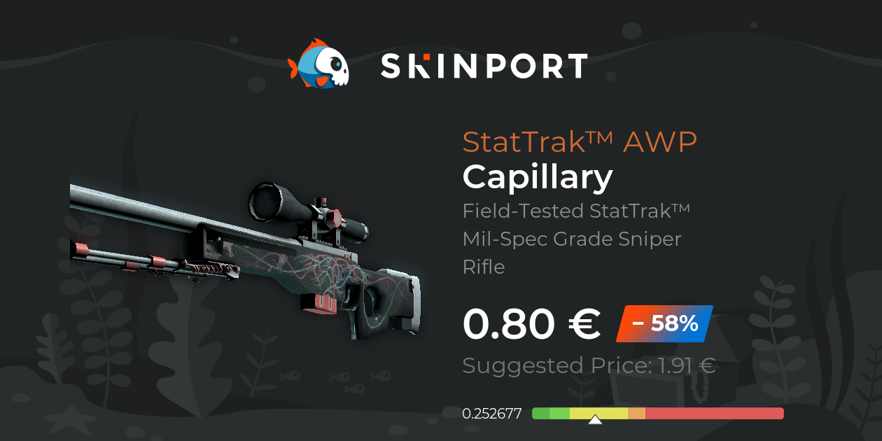 StatTrak™ AWP | Capillary (Field-Tested) - Counter-Strike 2 - Skinport