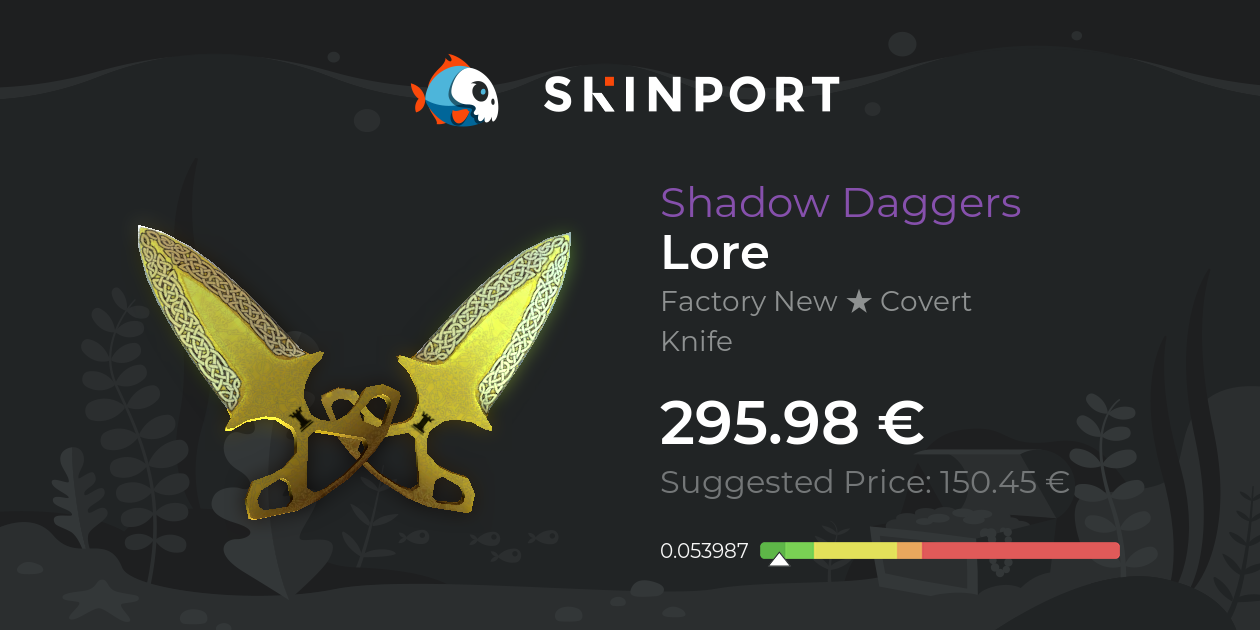 Shadow Daggers | Lore (Factory New) - Counter-Strike 2 - Skinport