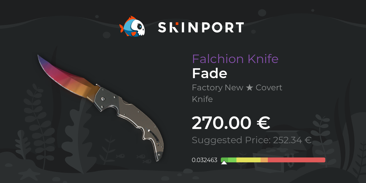 Falchion Knife | Fade (Factory New) - Counter-Strike 2 - Skinport