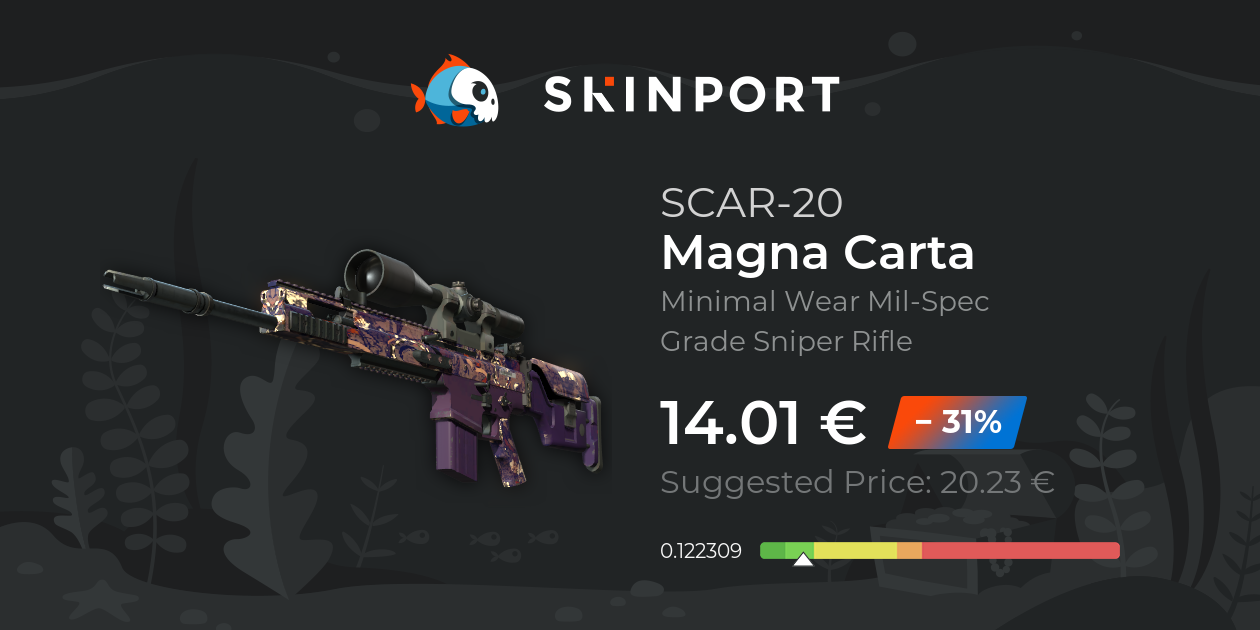 SCAR-20 | Magna Carta (Minimal Wear) - Counter-Strike 2 - Skinport