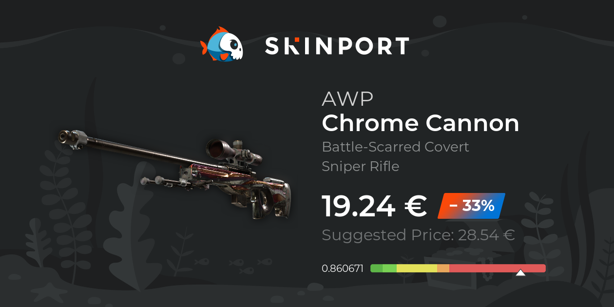AWP | Chrome Cannon (Battle-Scarred) - Counter-Strike 2 - Skinport
