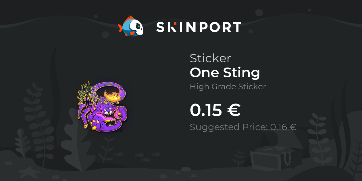 Sticker | One Sting - Counter-Strike 2 - Skinport