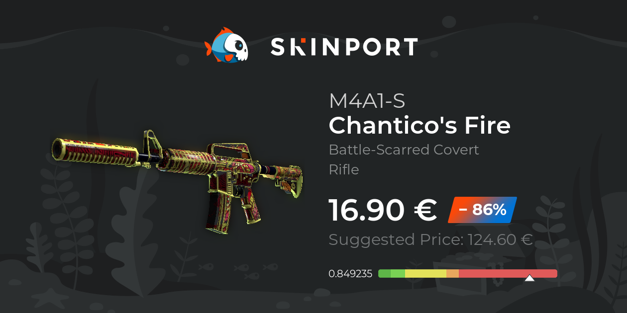 M4A1-S | Chantico's Fire (Battle-Scarred) - Counter-Strike 2 - Skinport