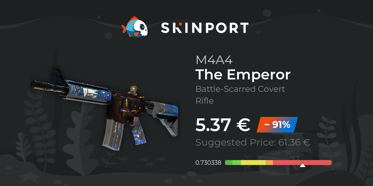 M4A4 | The Emperor (Battle-Scarred) - Counter-Strike 2 - Skinport