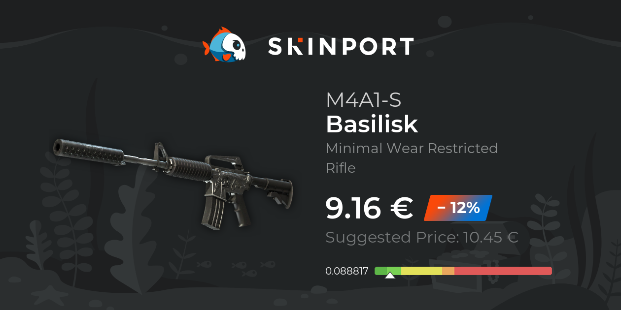 M4A1-S | Basilisk (Minimal Wear) - Counter-Strike 2 - Skinport
