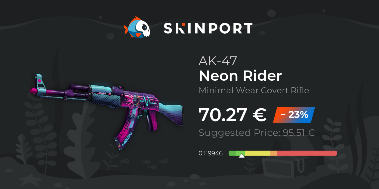 AK-47 | Neon Rider (Minimal Wear) - Counter-Strike 2 - Skinport