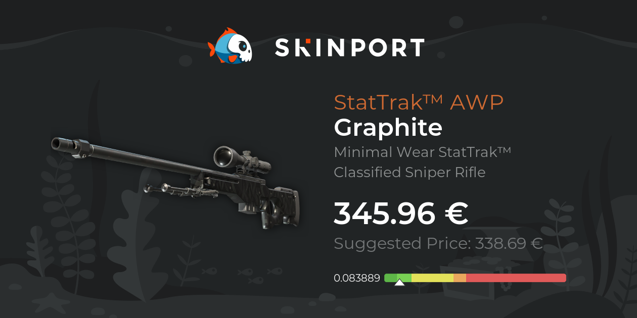 StatTrak™ AWP | Graphite (Minimal Wear) - Counter-Strike 2 - Skinport