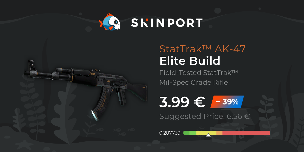 StatTrak™ AK-47 | Elite Build (Field-Tested) - Counter-Strike 2 - Skinport