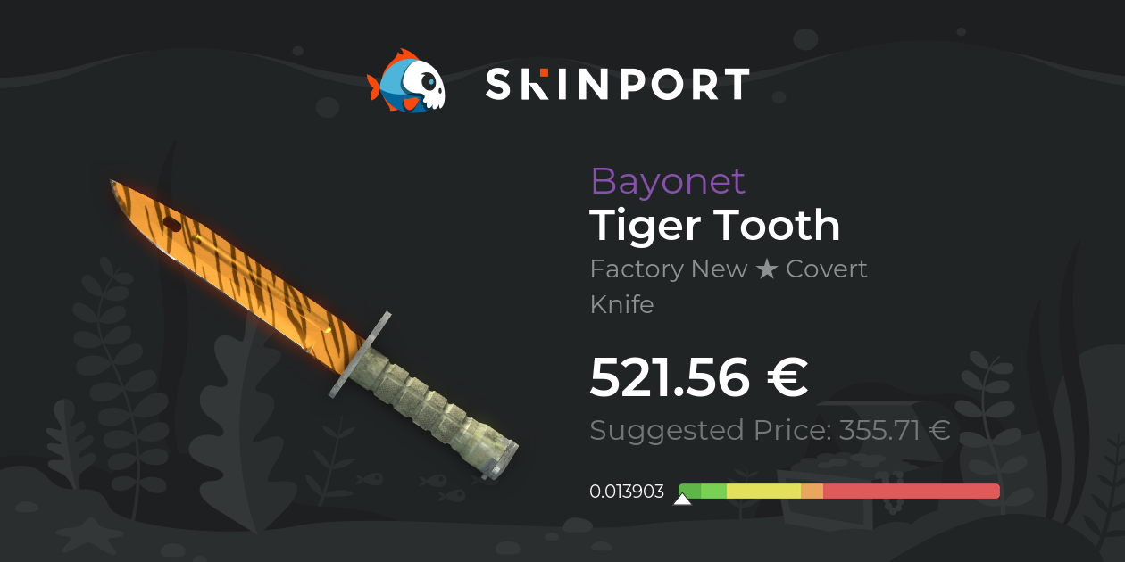 Bayonet | Tiger Tooth (Factory New) - Counter-Strike 2 - Skinport