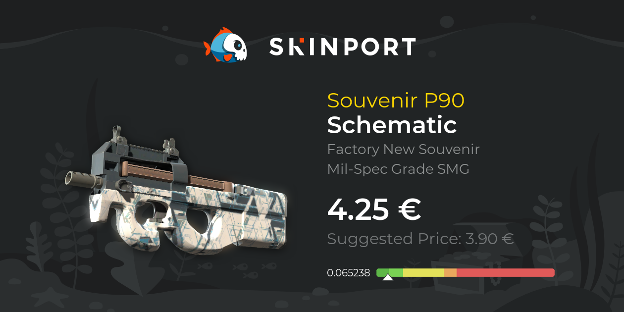 Souvenir P90 | Schematic (Factory New) - Counter-Strike 2 - Skinport