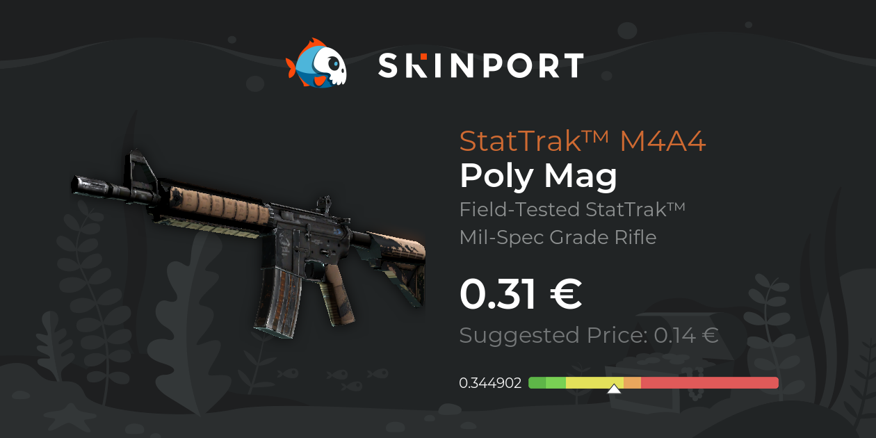 StatTrak™ M4A4 | Poly Mag (Field-Tested) - CS:GO - Skinport