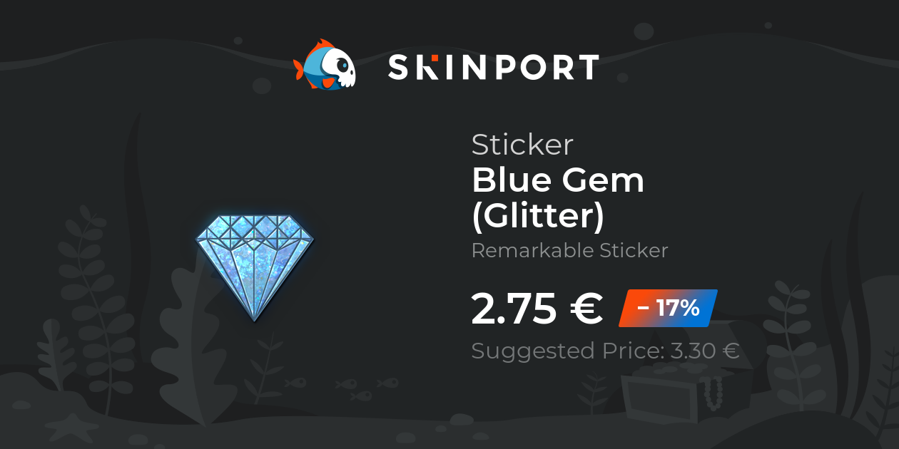 Sticker | Blue Gem (Glitter) - Counter-Strike 2 - Skinport