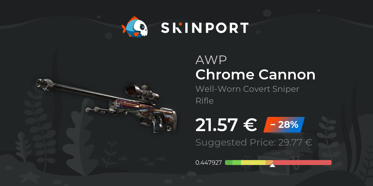 AWP | Chrome Cannon (Well-Worn) - Counter-Strike 2 - Skinport