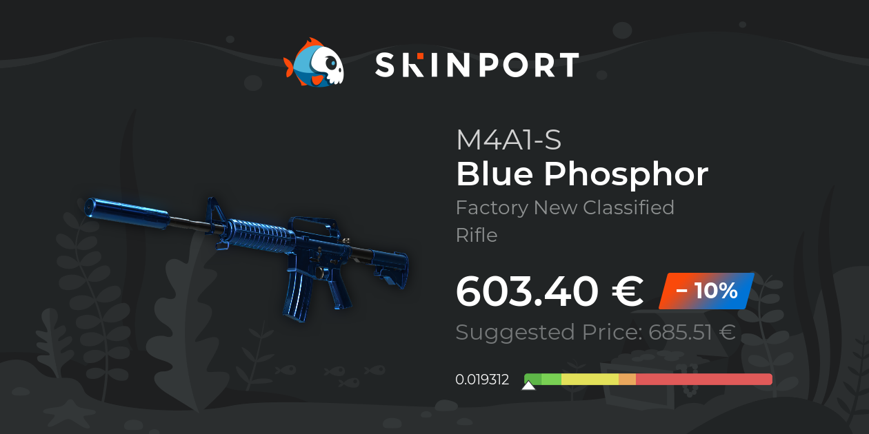 M4A1-S | Blue Phosphor (Factory New) - Counter-Strike 2 - Skinport