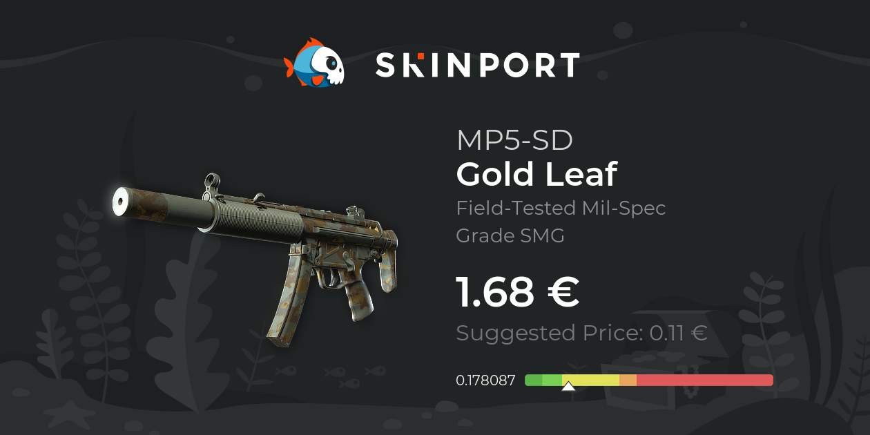 MP5-SD | Gold Leaf (Field-Tested) - Counter-Strike 2 - Skinport