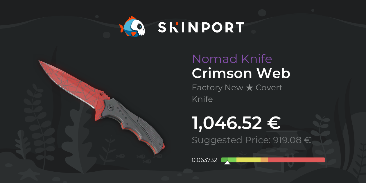 Nomad Knife | Crimson Web (Factory New) - Counter-Strike 2 - Skinport