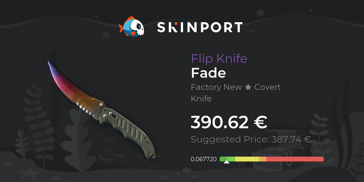 Flip Knife | Fade (Factory New) - Counter-Strike 2 - Skinport