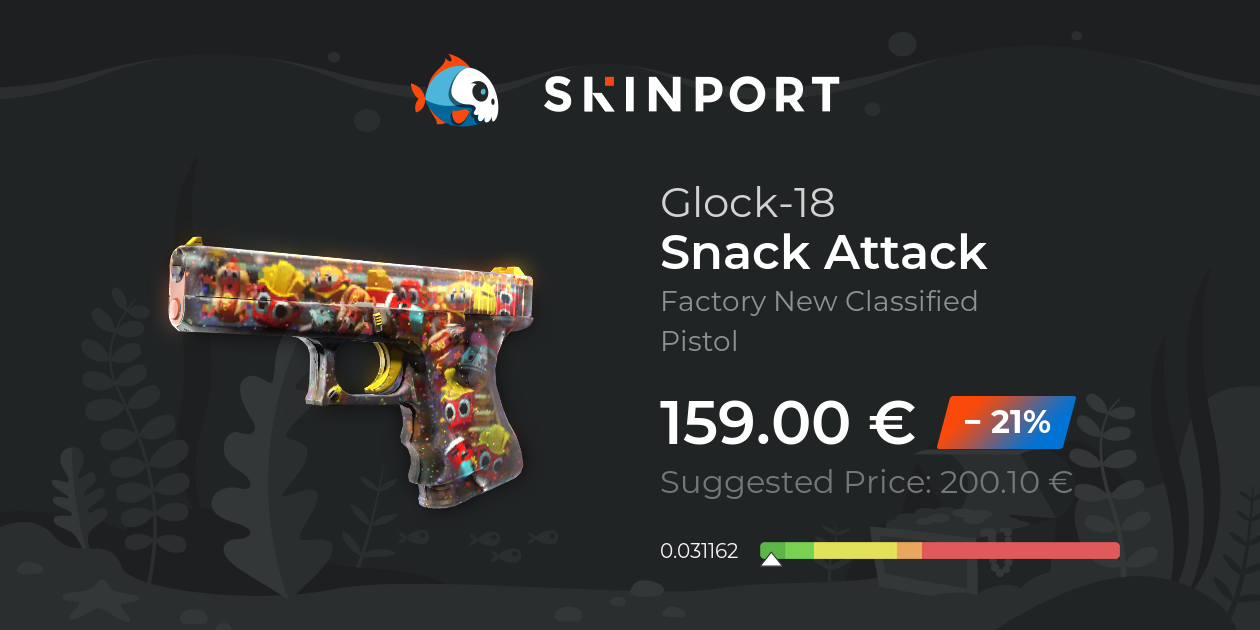 Glock-18 | Snack Attack (Factory New) - Counter-Strike 2 - Skinport