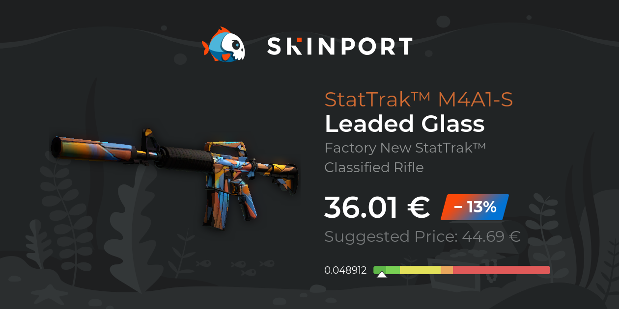 StatTrak™ M4A1-S | Leaded Glass (Factory New) - CS2 - Skinport