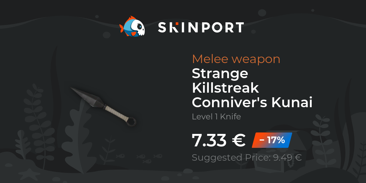 Strange Killstreak Conniver's Kunai - Team Fortress 2 - Skinport