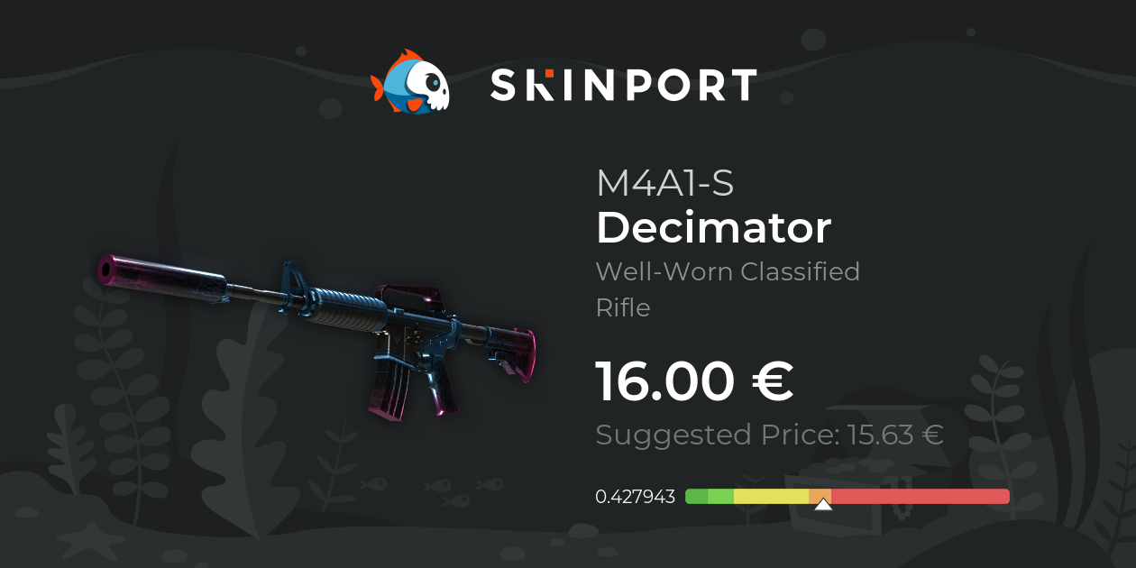 M4A1-S | Decimator (Well-Worn) - Counter-Strike 2 - Skinport